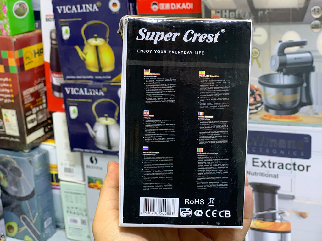 Super Crest Dough and Beater | Hand Mixers 750w Model: SCT 5008 ...